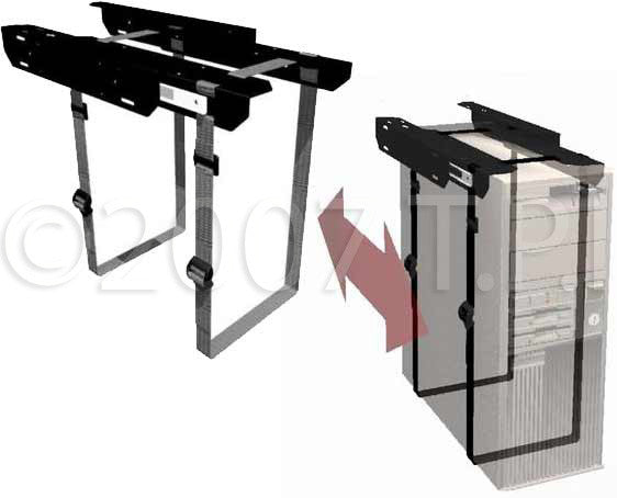 Buy Penn Elcom CPU Under Desk Mount With Slide Out Access CPU-57BN