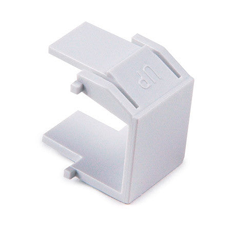 Buy HellermannTyton Blank Plastic Insert Keystone Wall Plate Module 10 Pack White HT-BL-WE
