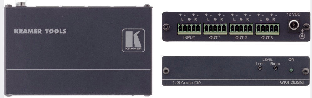 Buy Kramer VM-3AN 1x3 Balanced Audio Distribution Amplifier KR-VM3AN