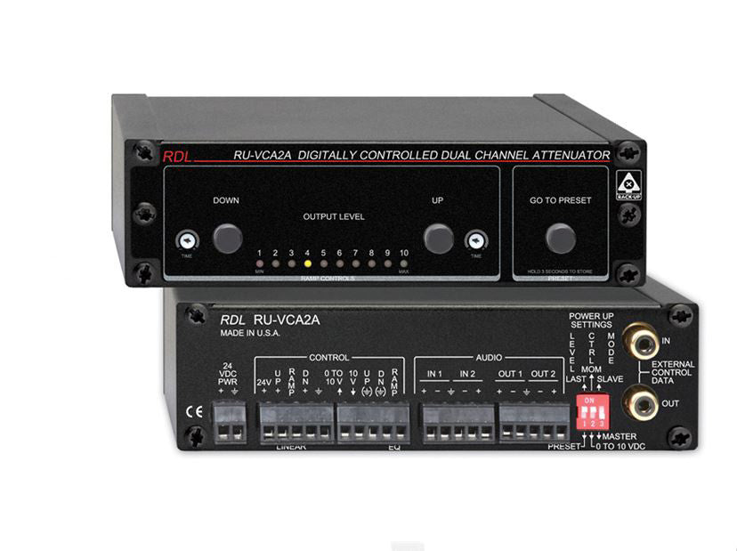 Buy RDL RU-VCA2 Local/Remote Control Audio Attenuator - Mono RU-VCA2