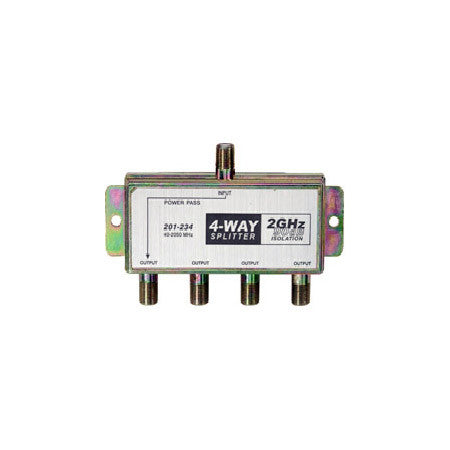 Buy 4-Way 2.4Ghz 90dB Satellite Splitter DC Power Passing to One Port ...