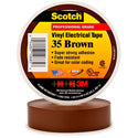 Buy 3M Scotch 35 Color Coding Electrical Tape 1/2 Inch x 20 Feet Brown ...
