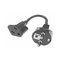 Buy German AC Plug to USA AC Receptacle Foreign AC Converter 45-816