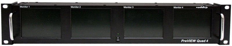 Buy Vaddio 999-5500-004 PreVIEW Quad 4 LCD Rack Mount Monitors 999-5500-004