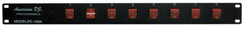 Buy American DJ PC-100A 8-Channel Rackmount AC Power Center AMDJ-PC100A