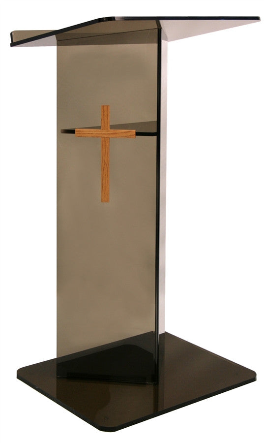 Buy AmpliVox SN3545-CL Clear Acrylic Floor Lectern V Design AMP-SN3545-CL