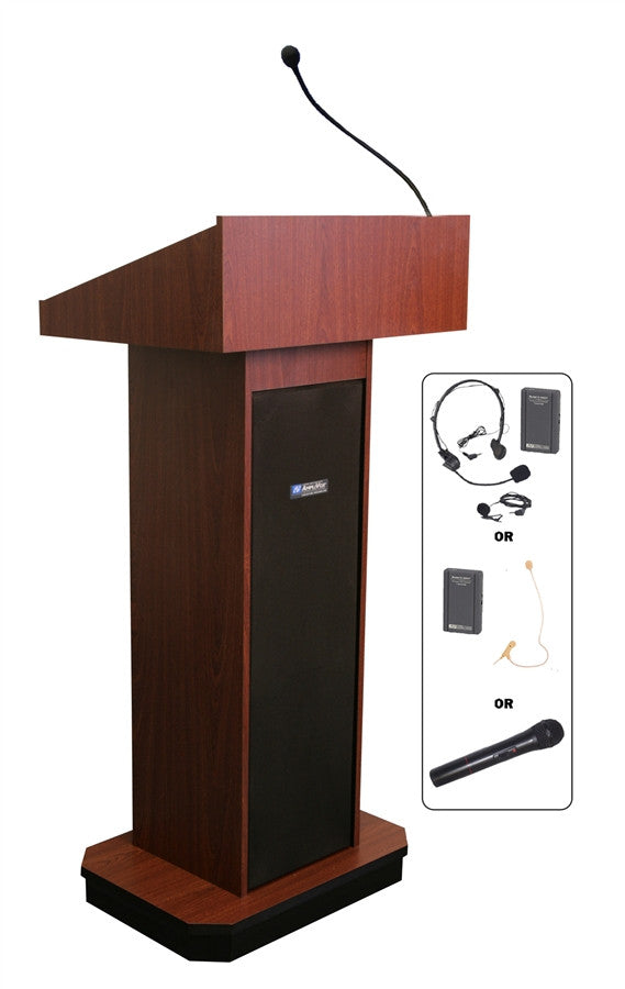 Buy AmpliVox SW505 Wireless Executive Column Lectern with Sound System ...
