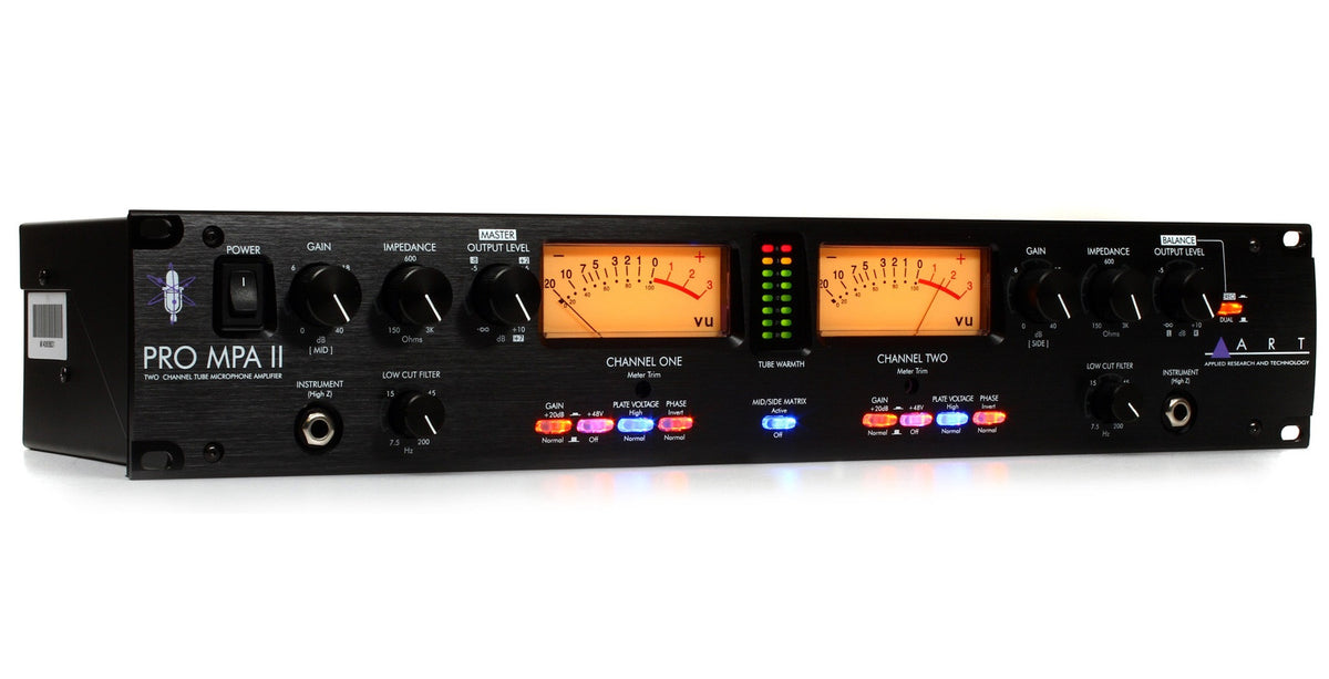 Buy ART PRO MPA II 2 Channel Professional Microphone Preamplifier ART ...