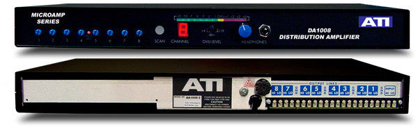 Buy ATI Audio DA1008-2 1X8 Distribution Amplifier metered +22dBm Output ...