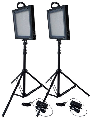 Buy Bescor LED-500K 1000 Watt Combined Dimmable Studio Light Kit BES ...