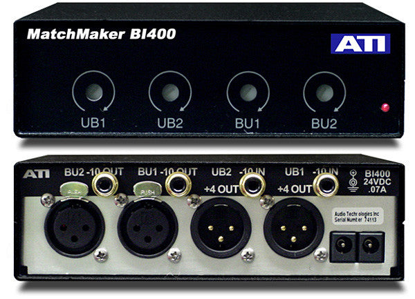 Buy ATI Audio BI400 4 CH Bi-Directional Balanced to Unbalanced ...