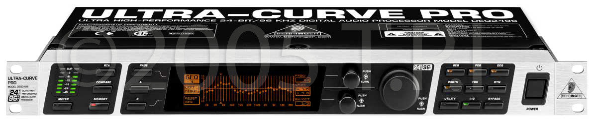 Buy Behringer DEQ2496 UltraCurve Pro Precision Digital Audio Processor ...