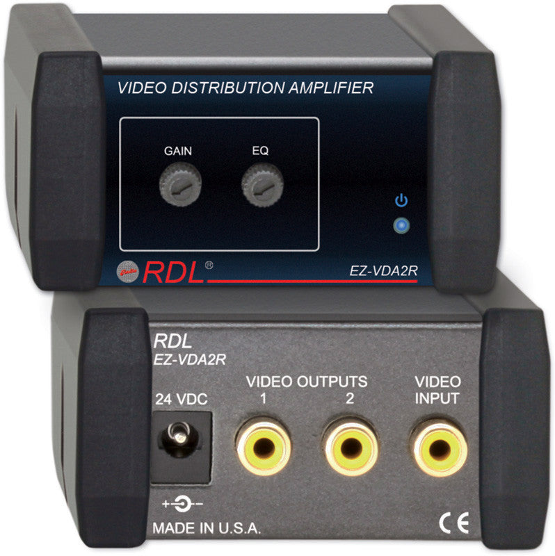 Buy RDL EZ-VDA2R 1x2 NTSC/PAL Video Distribution Amplifier on RCA EZ-VDA2R