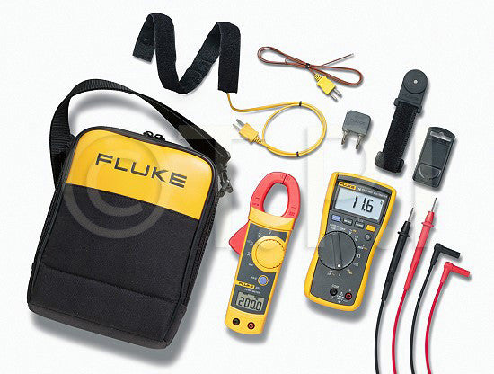 Buy Fluke 116/322 HVAC True RMS Multimeter and Clamp Meter Combo Kit ...