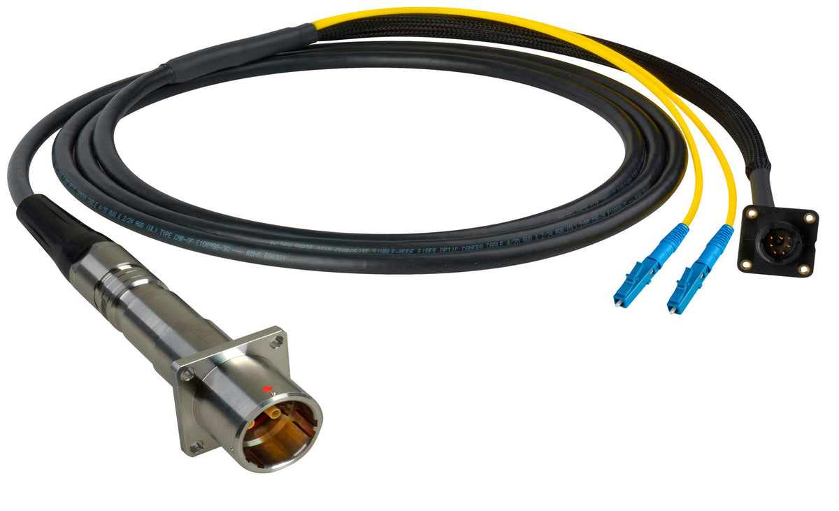 Buy Camplex LEMO PBW to Dual LC & 8-Pin RG Chassis Breakout 35 Foot HF ...