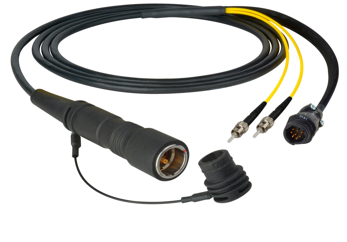 Buy Camplex LEMO PUW to Dual ST & 8-Pin RG In-Line Fiber Breakout 15 ...