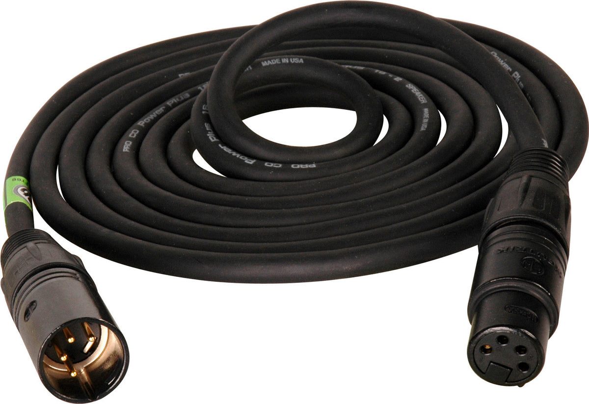 Buy Connectronics 4-Pin XLR Male To Female 16 Gauge Heavy Duty Power ...