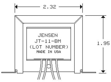 Buy Jensen JT-11-BMCF Line Output Audio Transformer JT-11-BMCF
