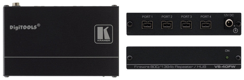 Buy Kramer VS-40FW 4-Port FireWire 800 Repeater/Hub KR-VS40FW