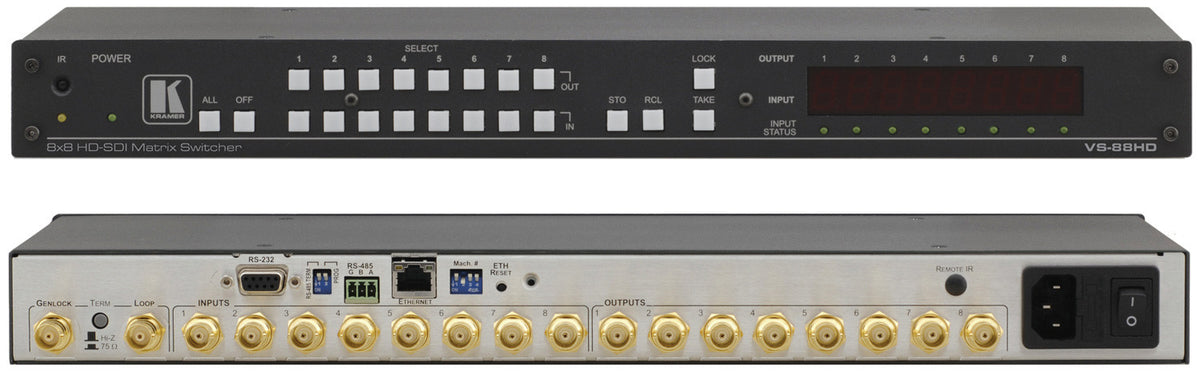 Buy Kramer VS-88HD(N) 8x8 HD-SDI Matrix Switcher KR-VS88HDN