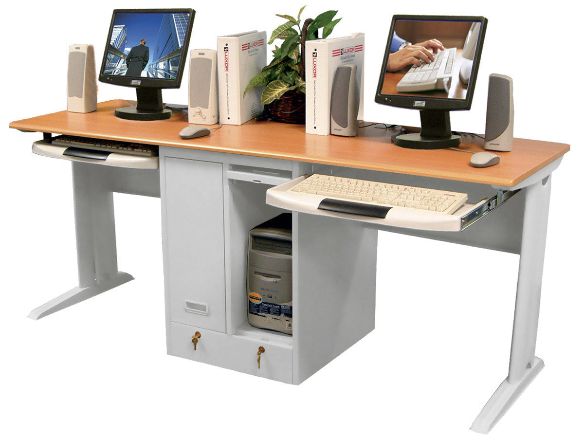 Buy Luxor LCW180 Two Person/Tower Computer Workstation LCW180