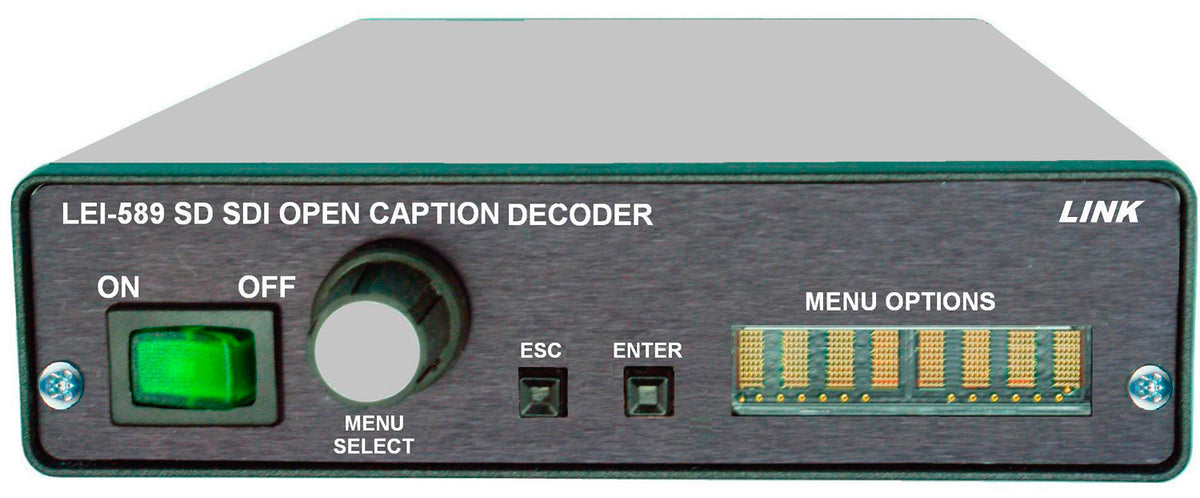 Buy Link Electronics LEI-589 SD SDI Closed Caption Decoder - 2 Field ...