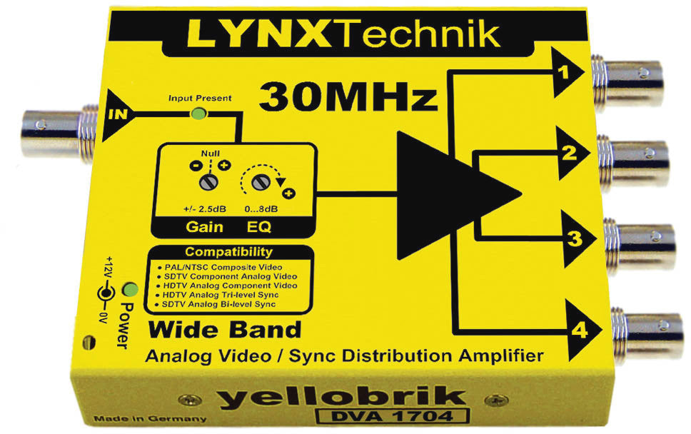 Buy LYNX Technik Yellobrik DVA 1704 1 4 Analog Video / Sync ...