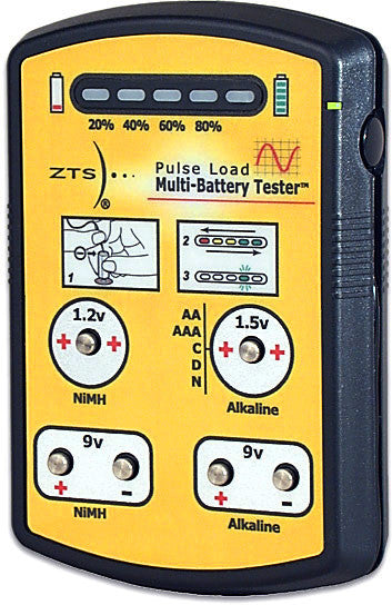Buy ZTS MINI-MBT9R Mini Multi-Battery Tester 9v NiMH Capability MINI-MBT9R