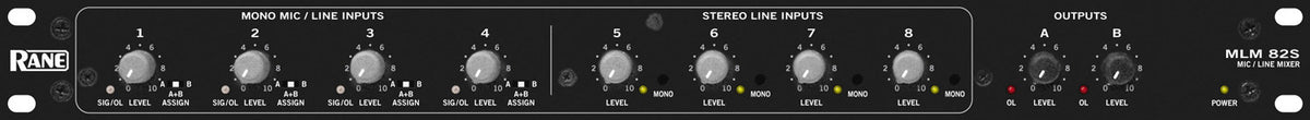 Buy Rane 8-Channel Audio Rack Mixer MLM-82