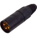 Buy Neutrik NC3MX-B 3-Pin Male XLR Connector Cable End - Black & Gold ...
