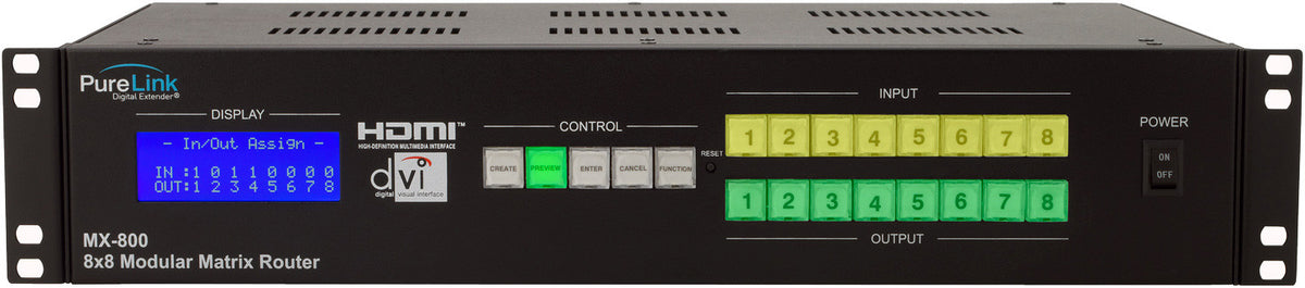Buy PureLink MX-800 8x8 Cross-Platform Digital Modular Matrix Router ...