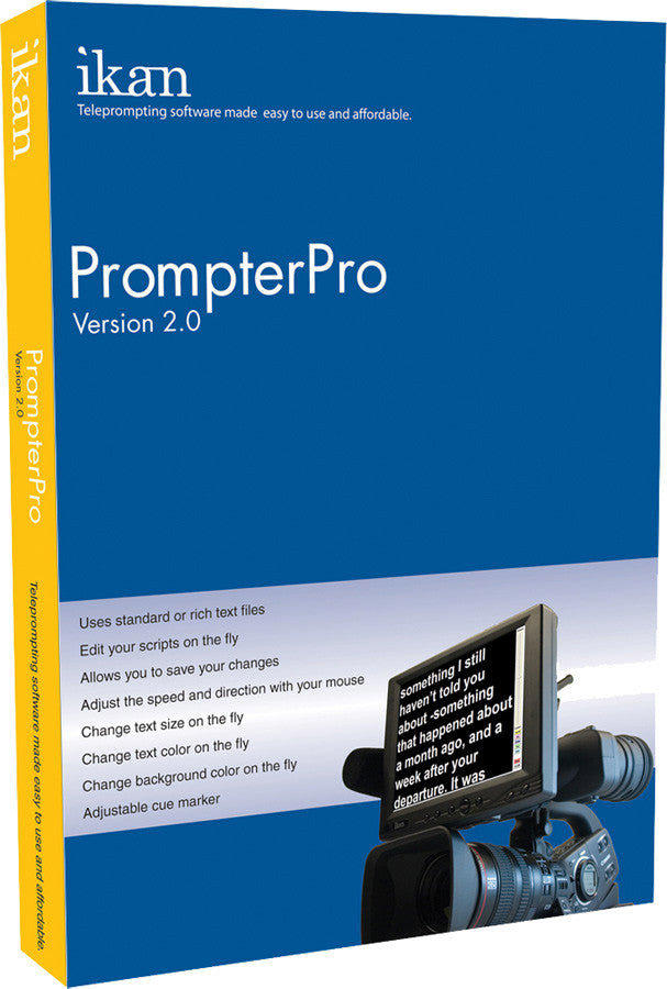 Buy ikan PrompterPro 2.0 Teleprompting Software PROMPTER-PRO