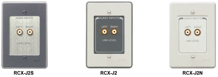 Buy RDL RCX-J2S Dual RCA Input Wallplate Assembly Terminal Block ...