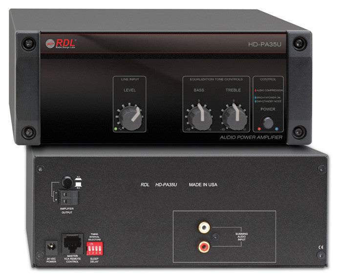 Buy RDL HD-PA35U 35 Watt Power Amplifier 4 Ohm / 8 Ohm with Power ...