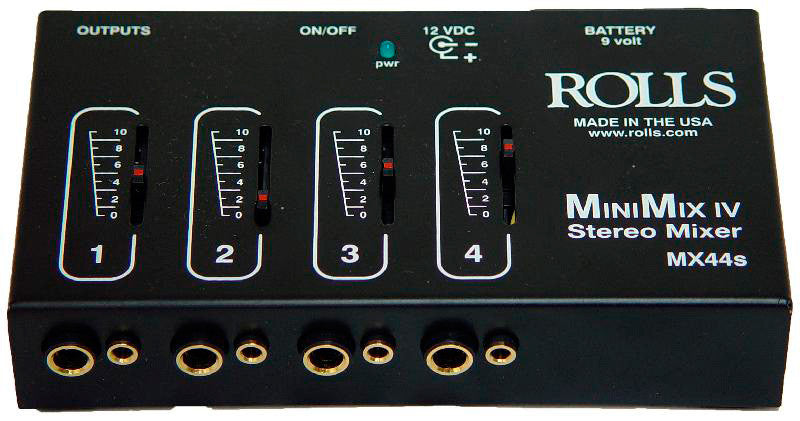 Buy Rolls MX44 Mini-Mix IV Stereo Mixer RLS-MX44S
