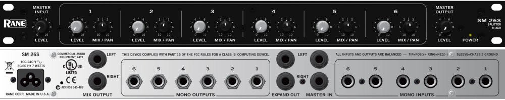 Buy Rane SM 26S Splitter / Mixer RNE-SM26S