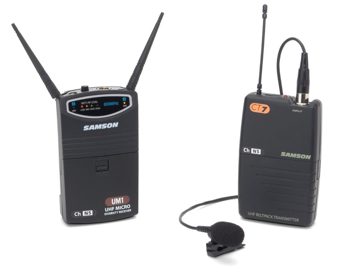 Buy Samson SW87SLM UM1/77 Portable Wireless Lavalier Microphone System ...