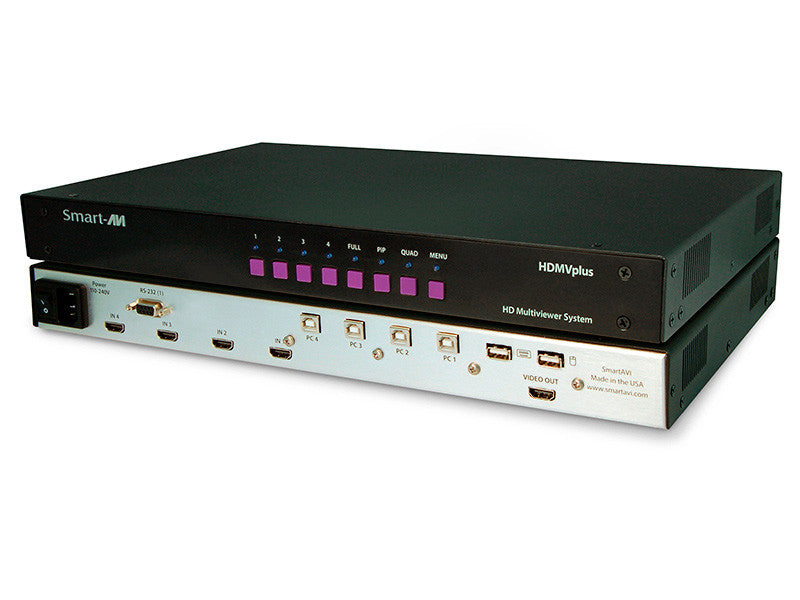 Buy SmartAVI SM-HDMV-PLUS 4-Port HDMI + USB Multiviewer and KVM Switch ...