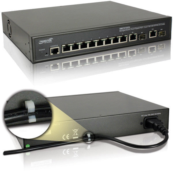 Buy Transition Networks 8-port 10/100/1000Base-T & 2x 100/1000 SFP/RJ ...