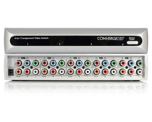 Buy StarTech Converge AV CPNT410IR 4x1 Component Video Switch With ...