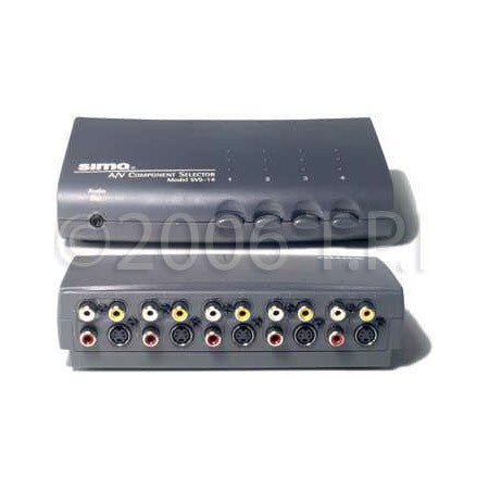 Buy Sima 4x1 A/V Switcher with SVHS SVS-14
