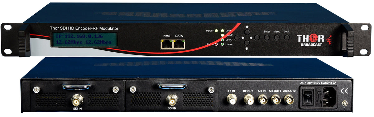 Buy Thor H-2SDI-QAM-IP 2 Channel HD-SDI Digital TV Encoder Modulator w ...