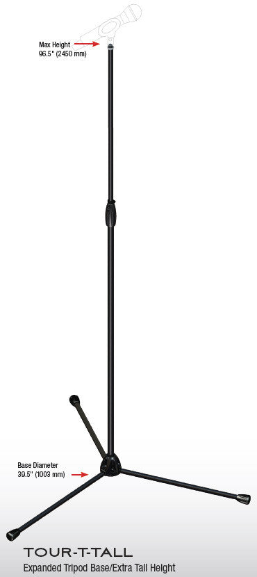 Buy Ultimate Support 17193 TOUR-T-TALL Extra Tall Microphone Stand ULT ...