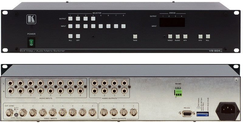 Buy Kramer VS-804XL 8x4 Video & Stereo Audio Switcher VS-804XL
