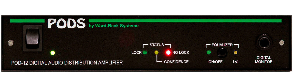Buy Ward-Beck POD12/75 1x6 AES/EBU Reclocking Distribution Amplifier ...