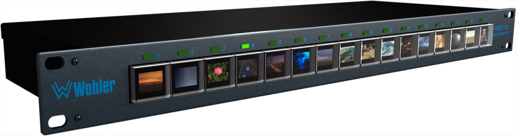 Buy Wohler PRESTO 16x1 OLED Multi-Format Audio/Video Source Switcher ...