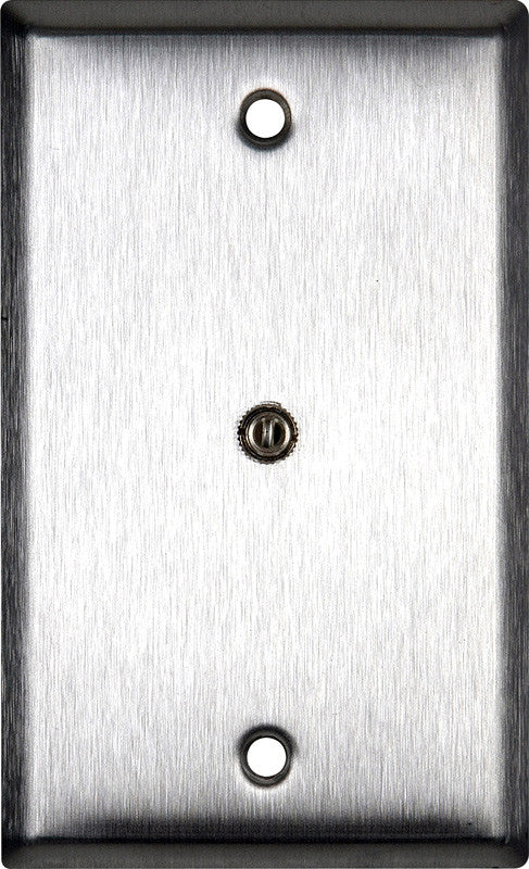 Buy Single-Gang Stainless steel with 1 mini 3.5 Stereo Solder WPL-1195